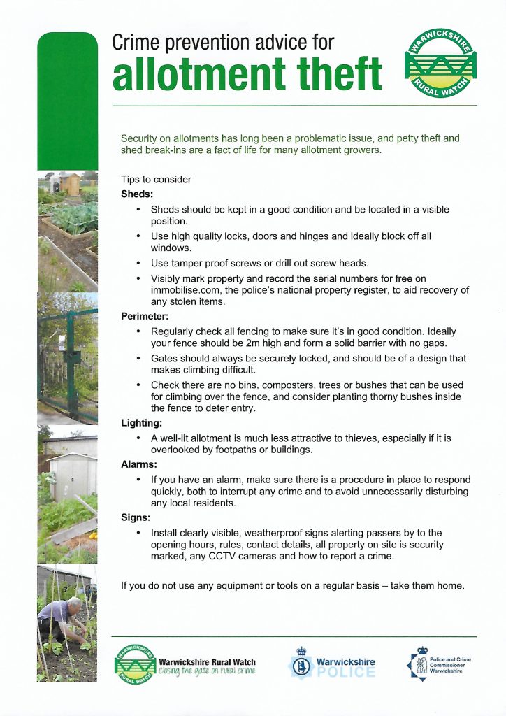 Crime Prevention - Lansdowne Allotments